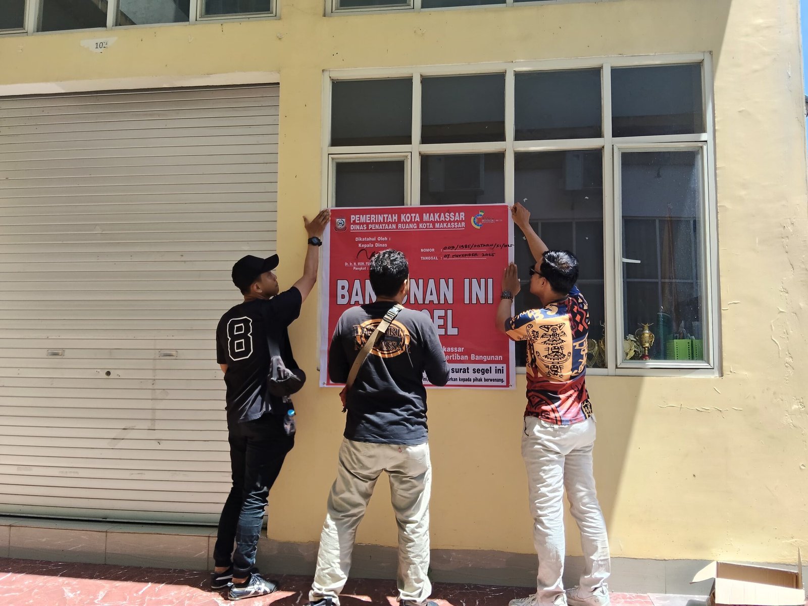 Bangunan Lima Lantai di Tamalanrea Disegel Dinas Tata Ruang Makassar ...